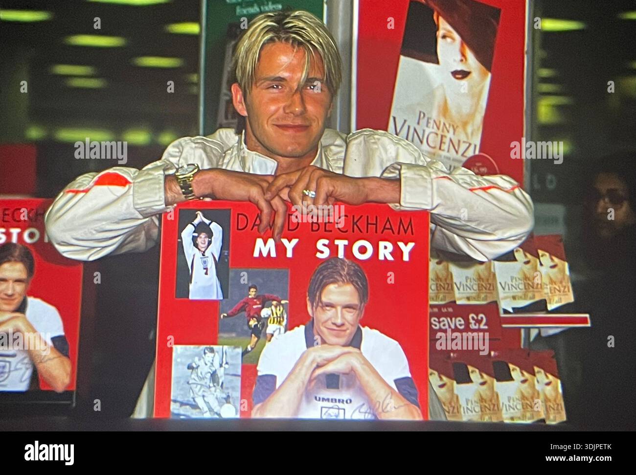 David Beckham promotes his autobiography My Story at WH Smith in London ...