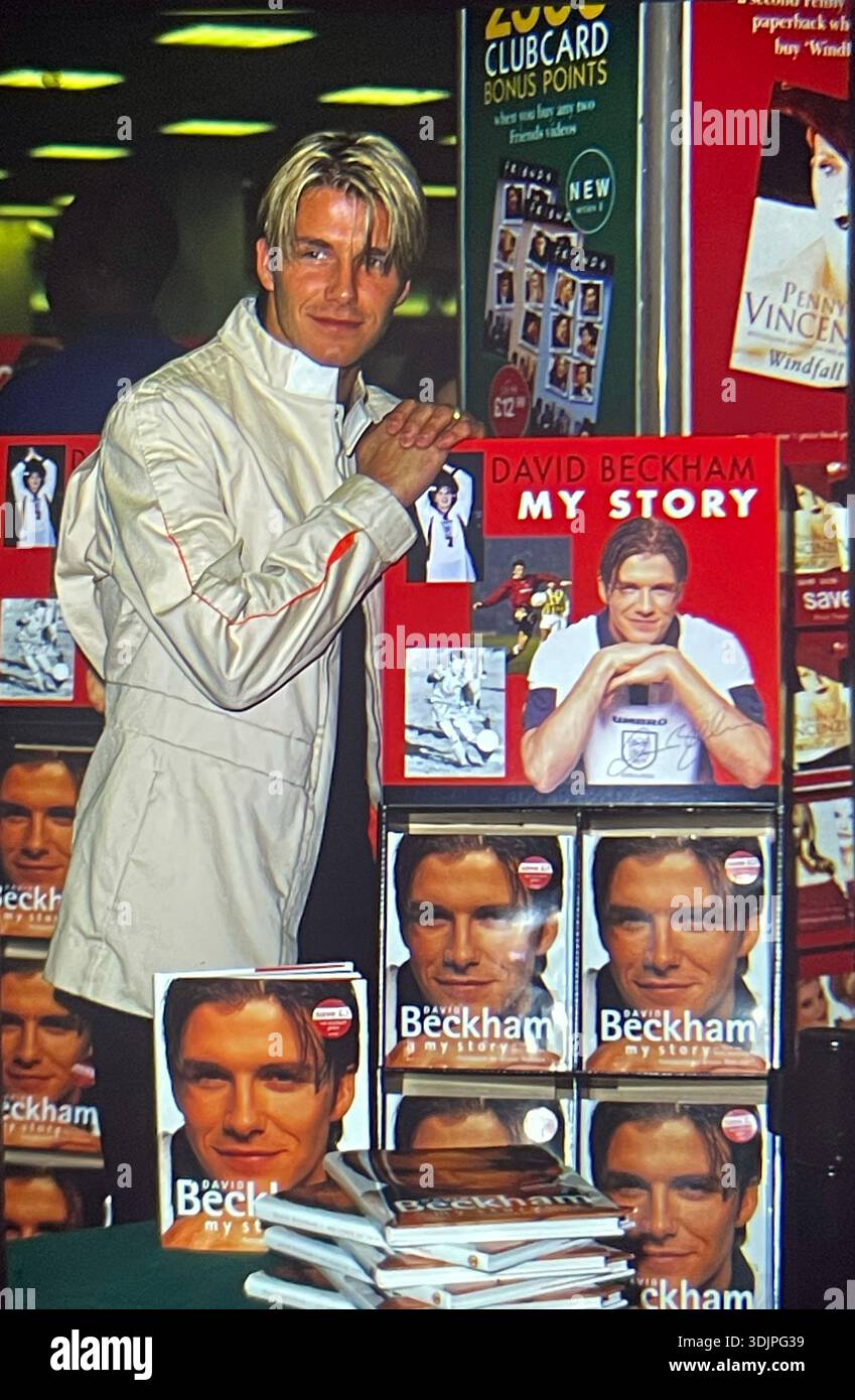 David Beckham promotes his autobiography My Story at WH Smith in London ...