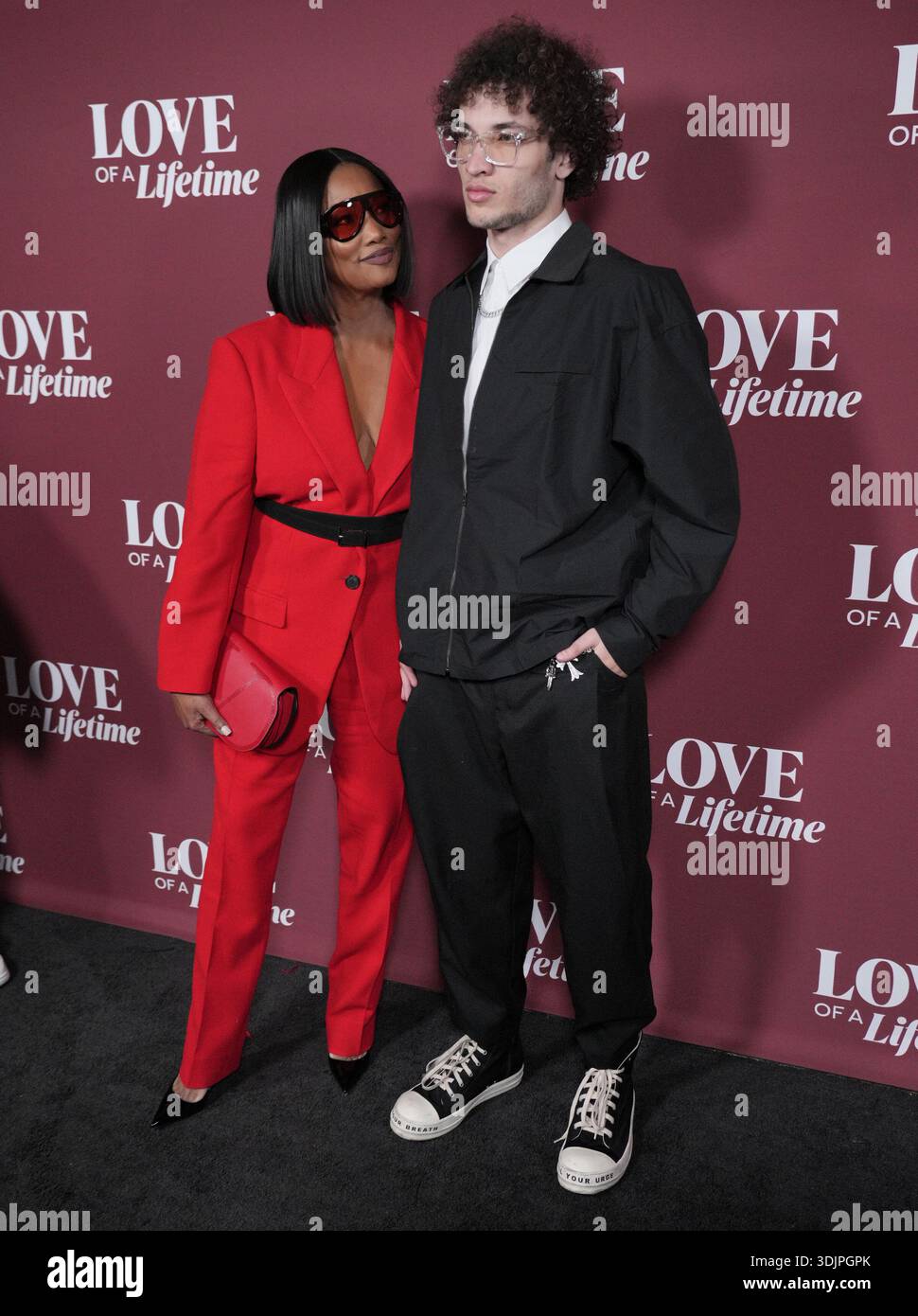 (L-R) Garcelle Beauvais and Jaid Thomas Nilon at the Lifetime's LOVE OF ...