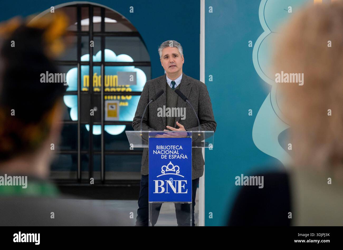 The Director General of Culture of Navarre, Ignacio Apezteguía, speaks ...