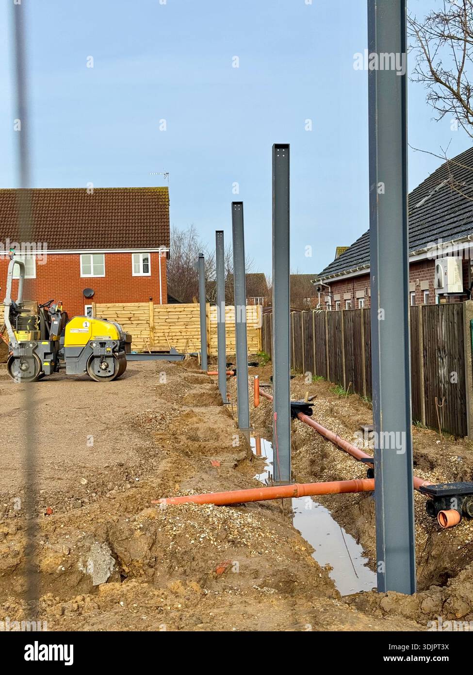 Kesgrave, Suffolk - 28 January 2026: Construction of a new Co Op ...
