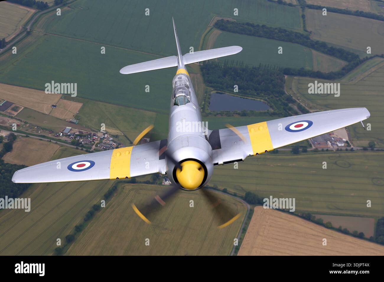 The image shows a Hawker Sea Fury T.20 two‑seat trainer variant with ...
