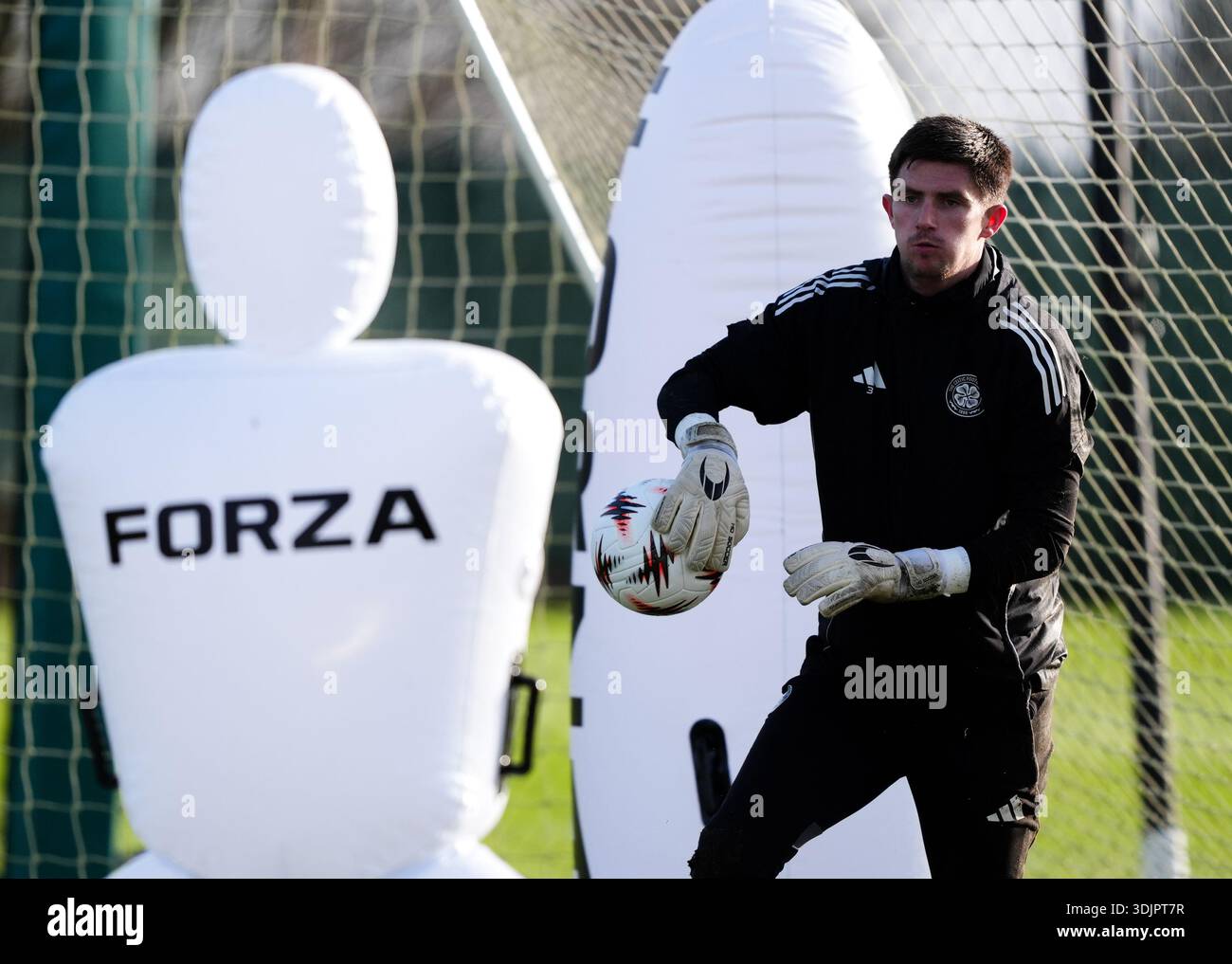 Celtic goalkeeper Ross Doohan during a training session at Lennoxtown ...
