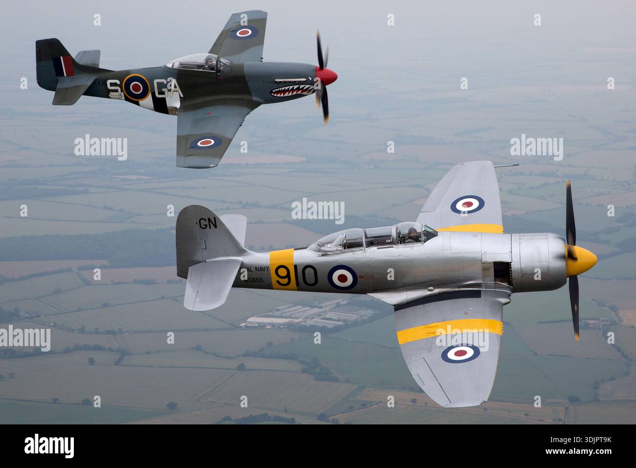 This image features a Hawker Sea Fury T20, registration G-INVN, with ...