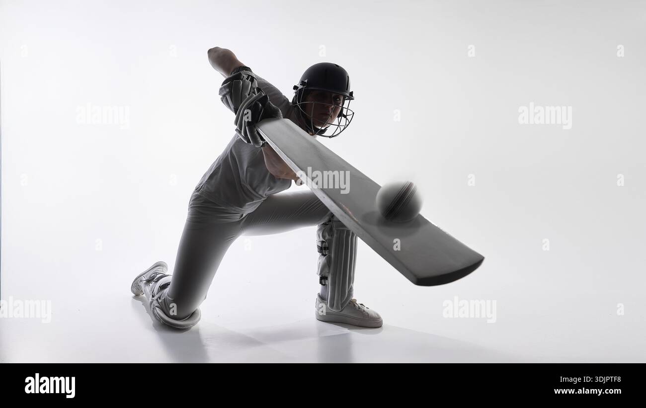Defensive batting hi-res stock photography and images - Alamy