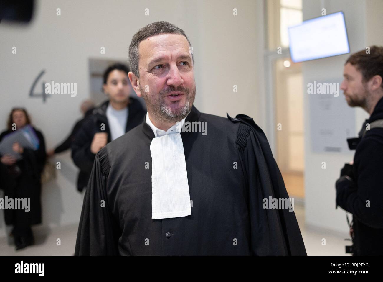Lawyer of Halba Diouf Jean Boudot prior to the verdict of the trial ...