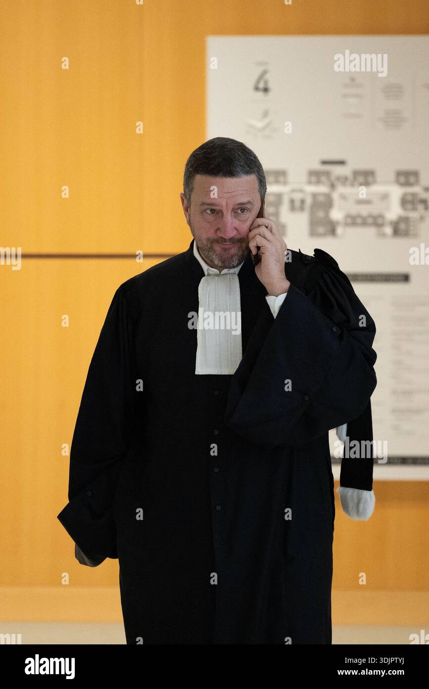 Lawyer of Halba Diouf Jean Boudot prior to the verdict of the trial ...