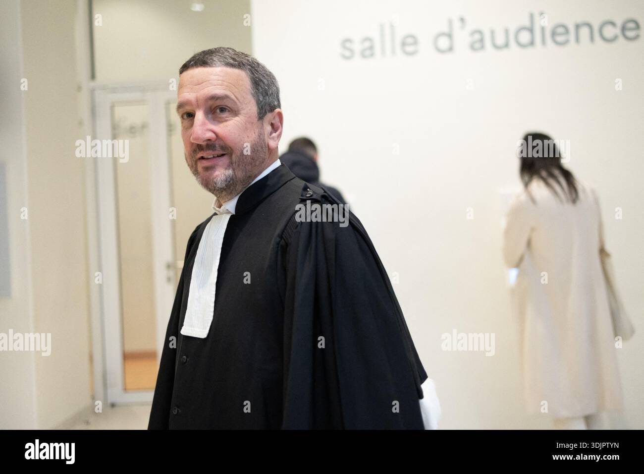 Lawyer of Halba Diouf Jean Boudot prior to the verdict of the trial ...