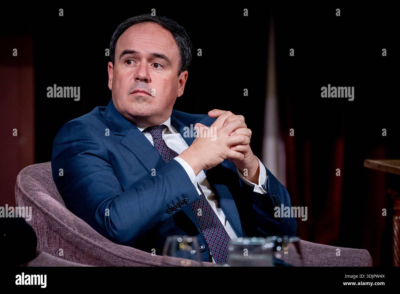 The president of the Generalitat, Juanfran Pérez Llorca, speaks during ...