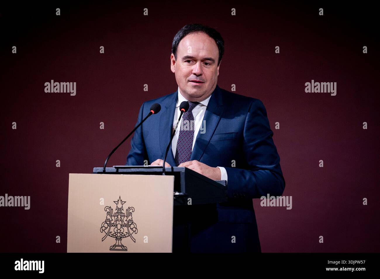 The president of the Generalitat, Juanfran Pérez Llorca, speaks during ...