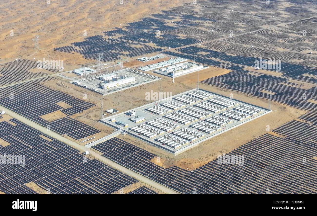 ZHONGWEI, CHINA - JANUARY 28, 2026 - New energy photovoltaic power ...