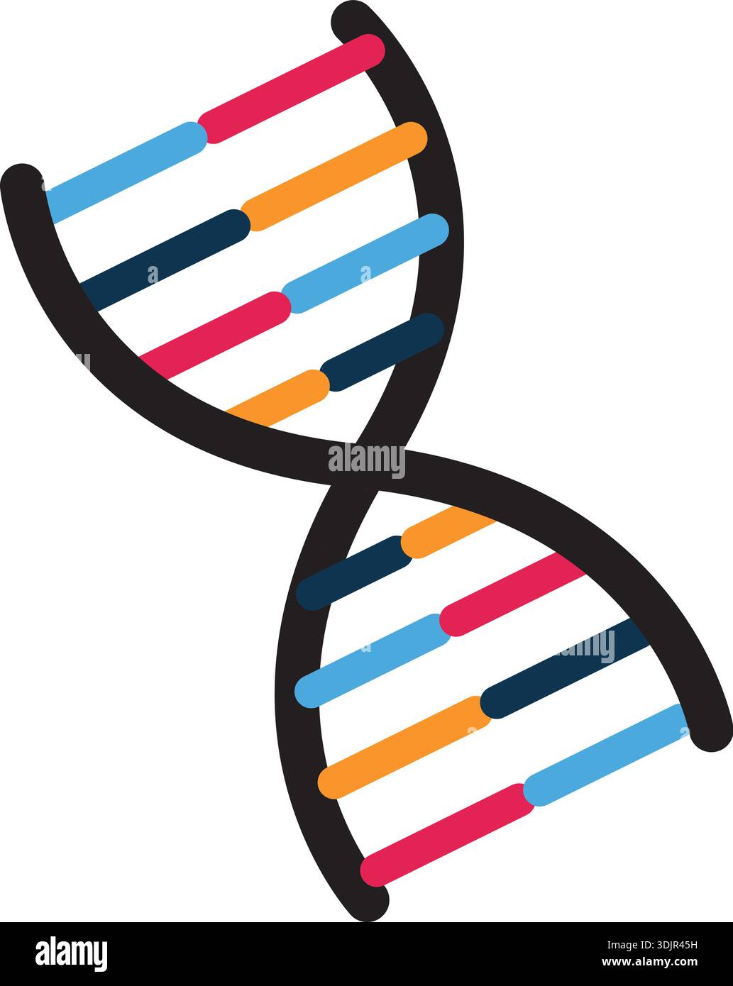 DNA strand icon in cartoon style. Gene icon Icons with the same style ...