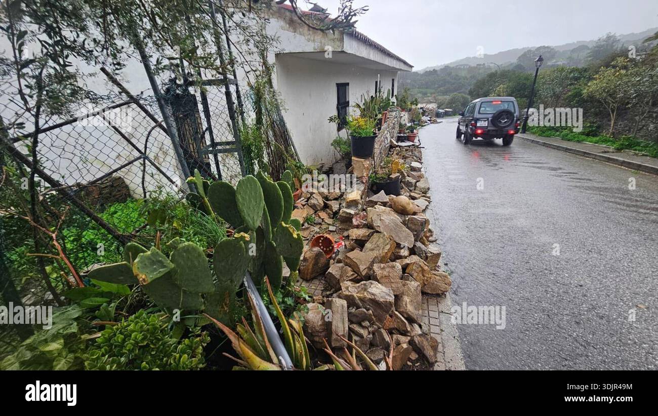Image of the flooding of the river Hozgarganta as it passes through the ...