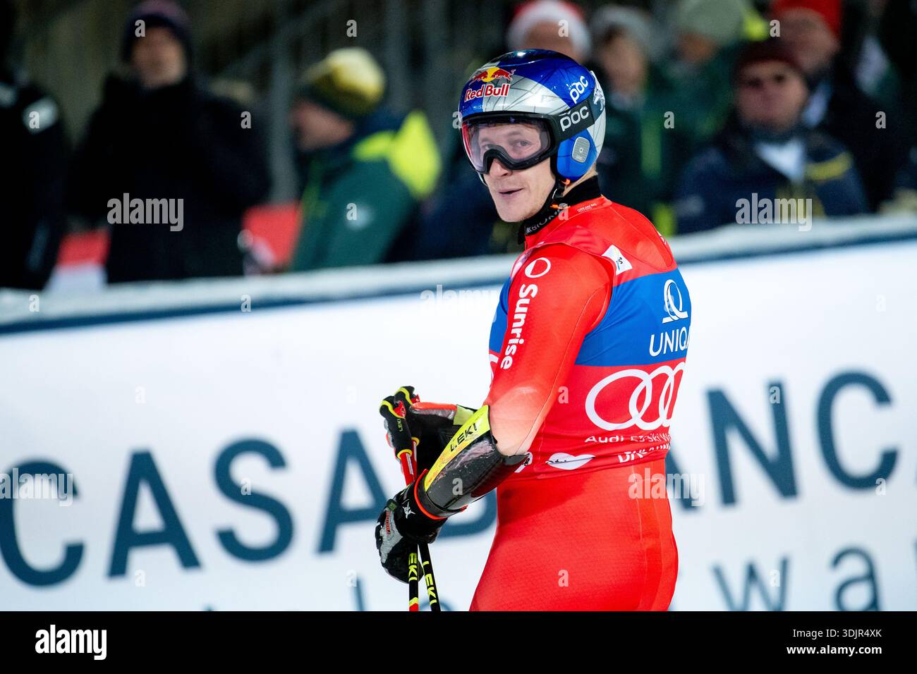 ODERMATT Marco (Switzerland) at the finish line, AUT, FIS Audi Ski ...