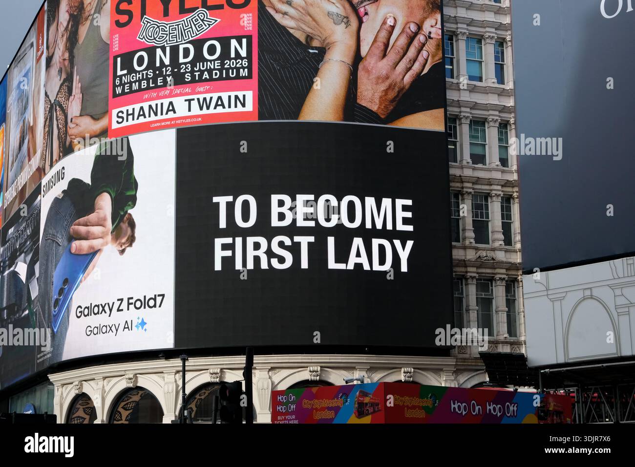 Piccadilly Circus, London, UK. 28th Jan 2026. Melania: Twenty Days to ...