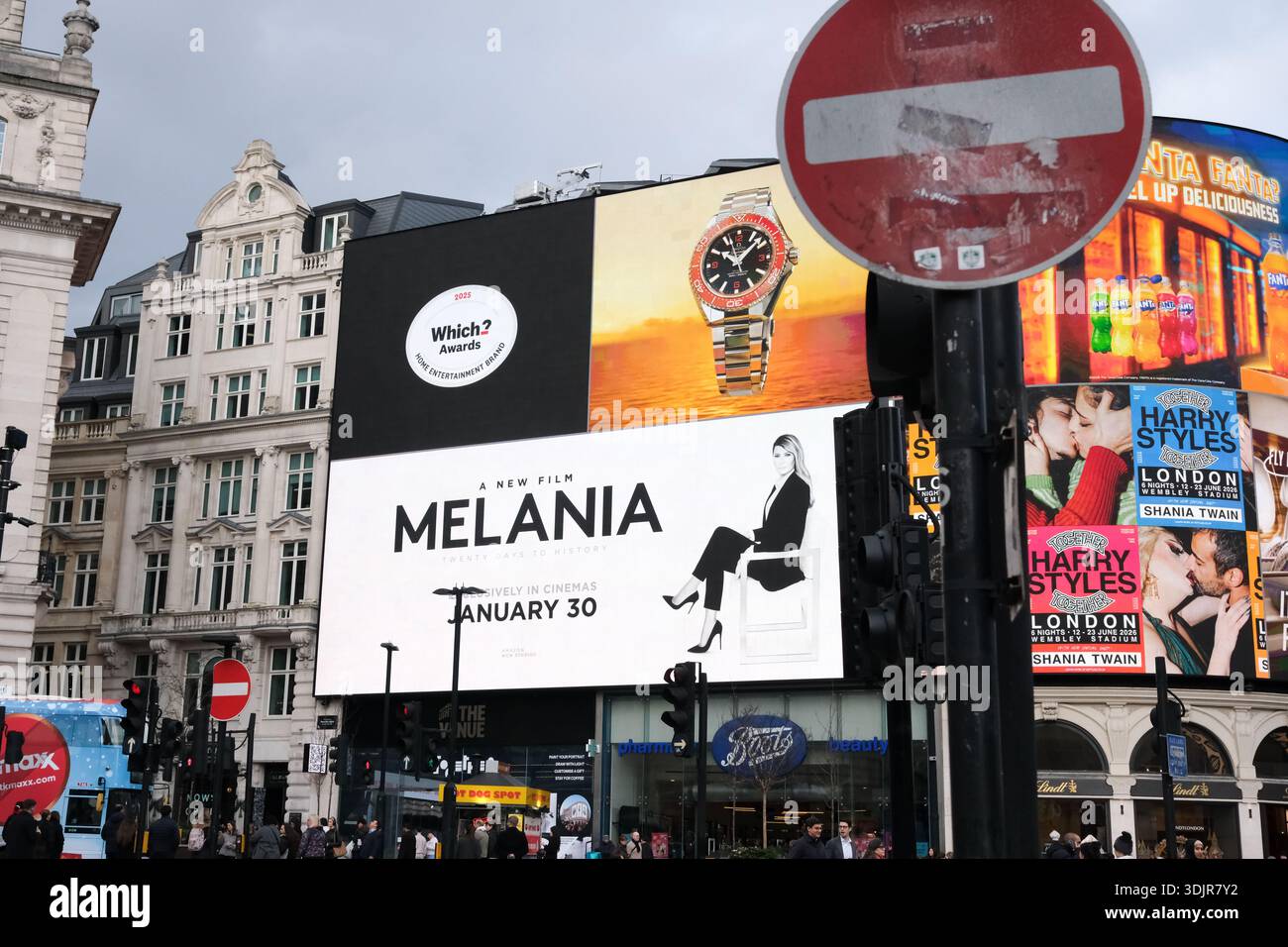 Piccadilly Circus, London, UK. 28th Jan 2026. Melania: Twenty Days to ...