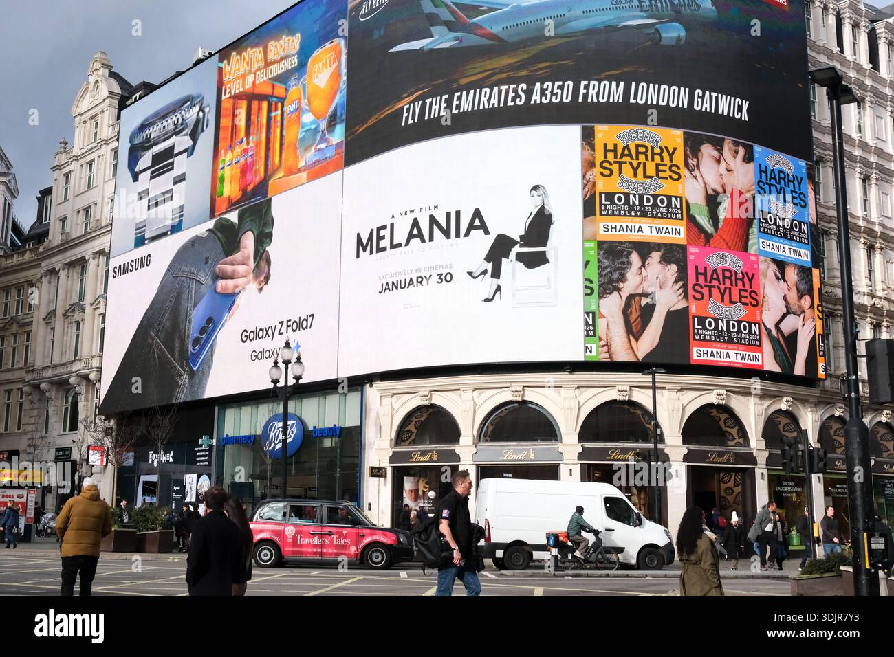 Piccadilly Circus, London, UK. 28th Jan 2026. Melania: Twenty Days to ...