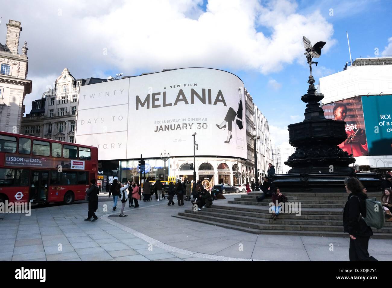 Piccadilly Circus, London, UK. 28th Jan 2026. Melania: Twenty Days to ...