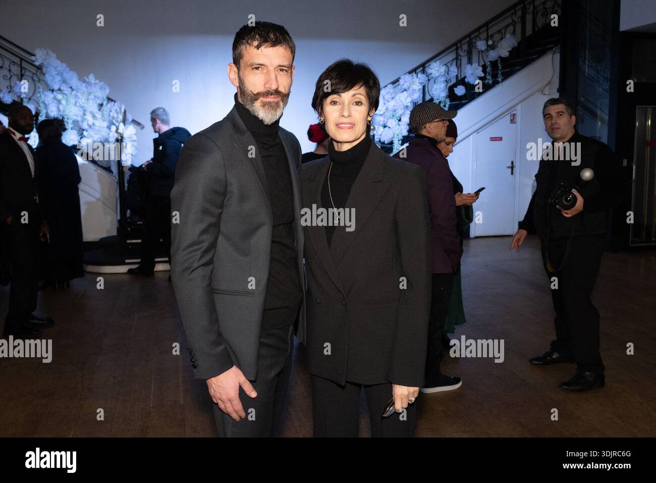 Julien Derouault and Marie-Claude Pietragalla attends the Franck ...