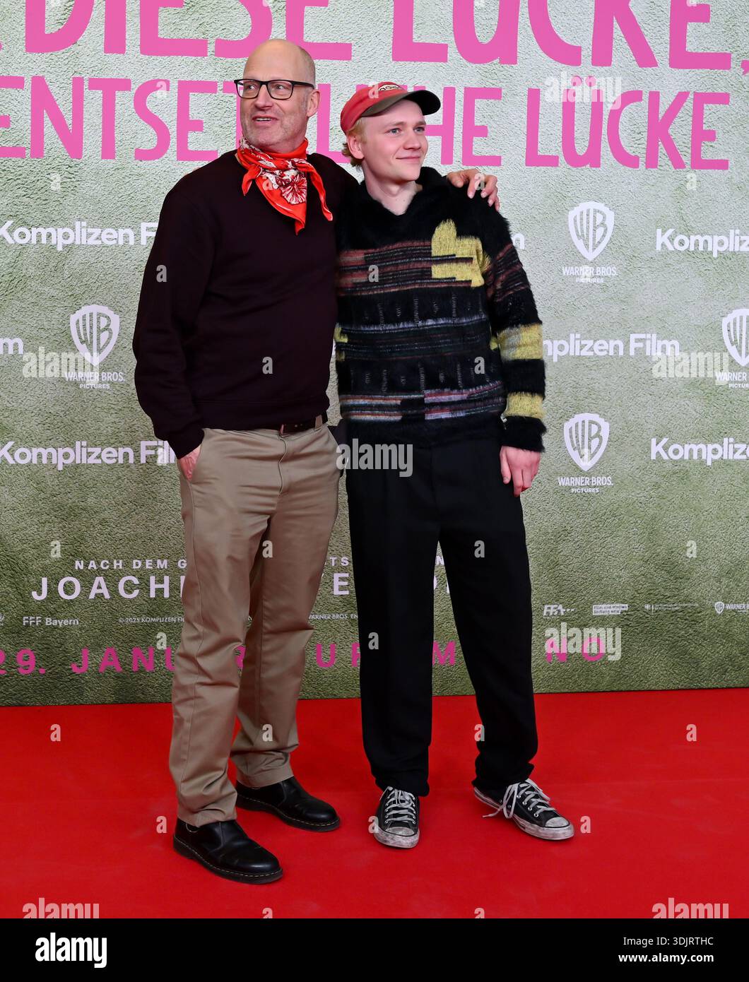 27 January 2026, Bavaria, Munich: Joachim Meyerhoff (l), author, and ...