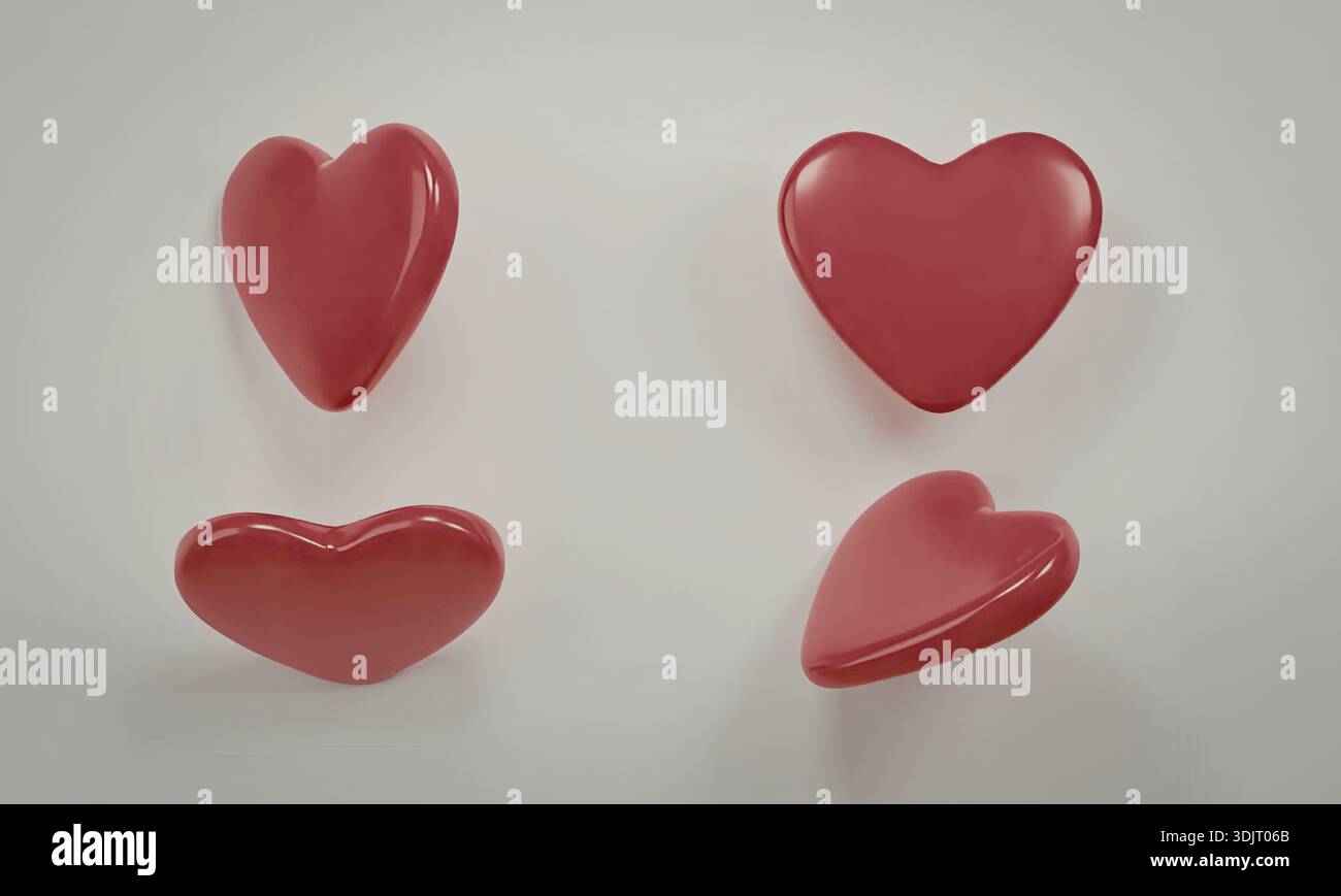 An image featuring four red hearts arranged in a square formation on a ...