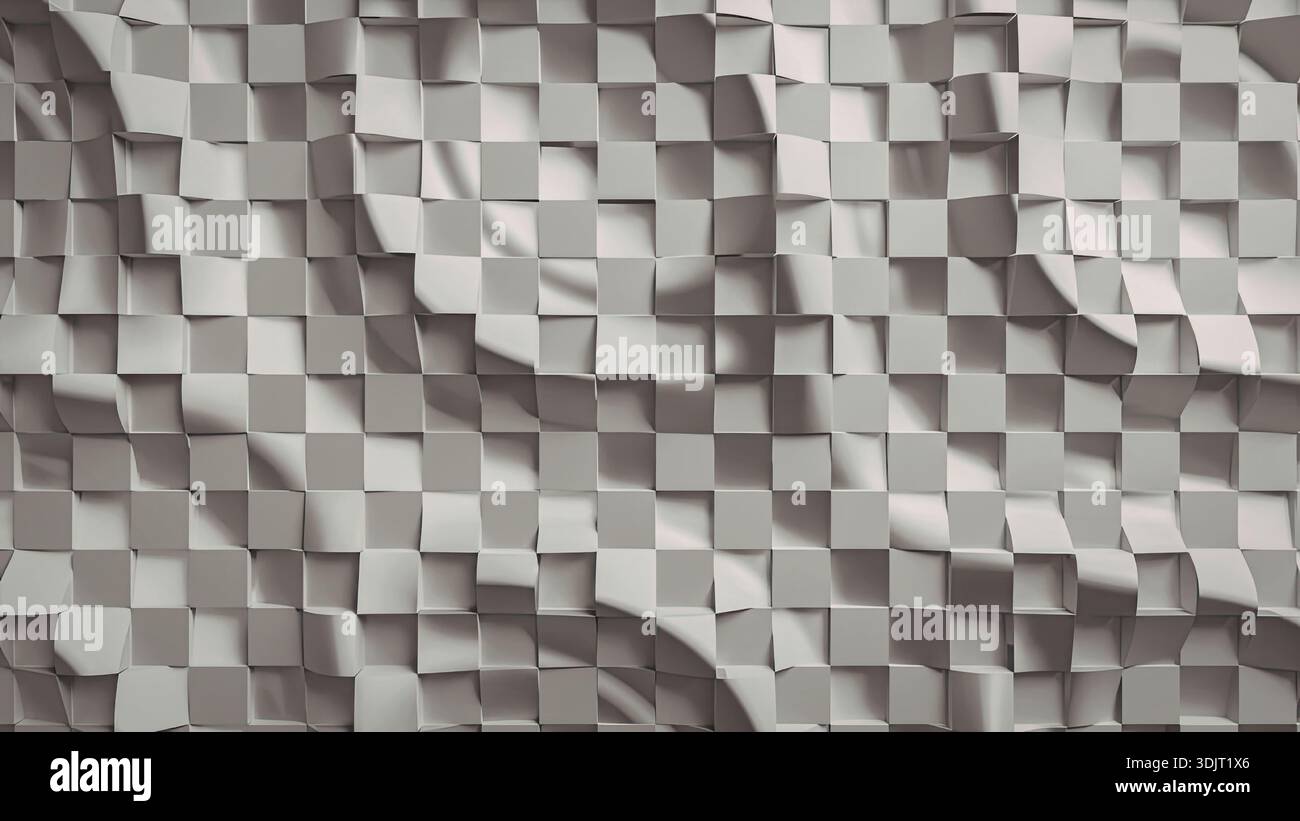 A close-up view of an abstract checkered pattern featuring a ...