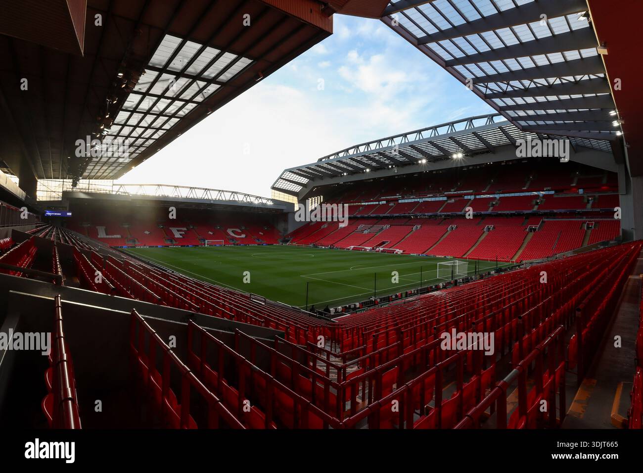 General view of Anfield ahead of the UEFA Champions League Match Day 8 ...