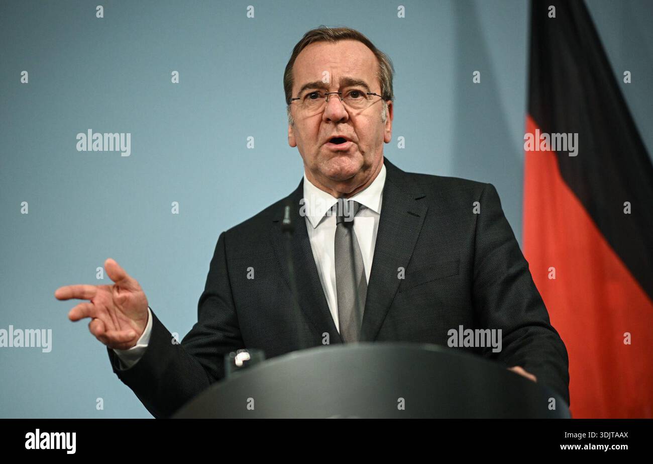 28 January 2026, Berlin: Boris Pistorius (SPD), Federal Minister of ...