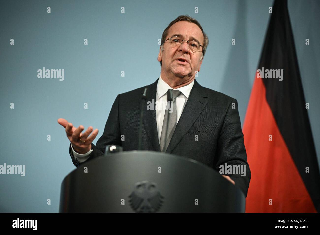 28 January 2026, Berlin: Boris Pistorius (SPD), Federal Minister of ...