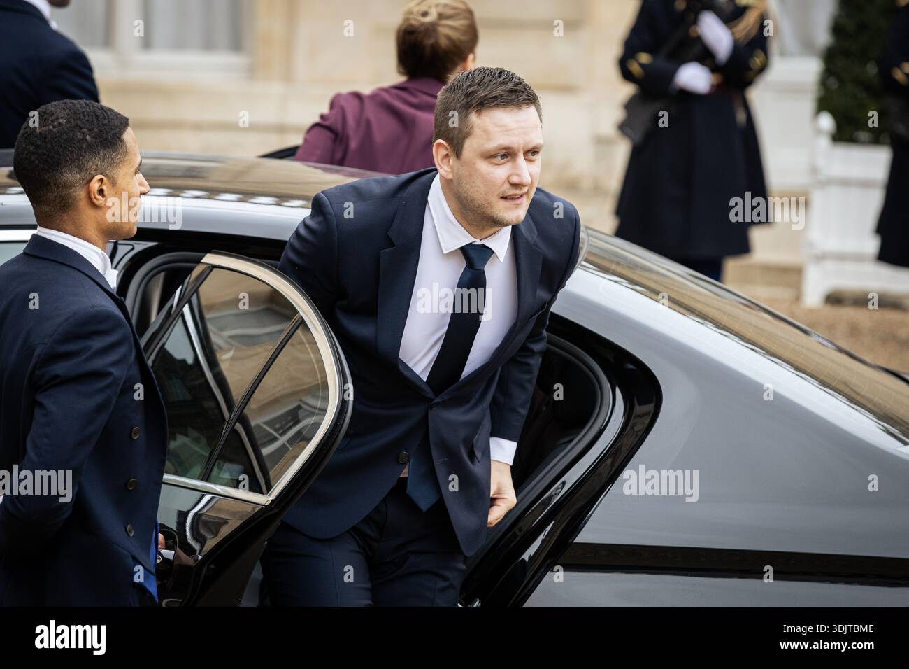The Prime-Minister of Greenland Jens Frederik Nielsen arrives at the ...