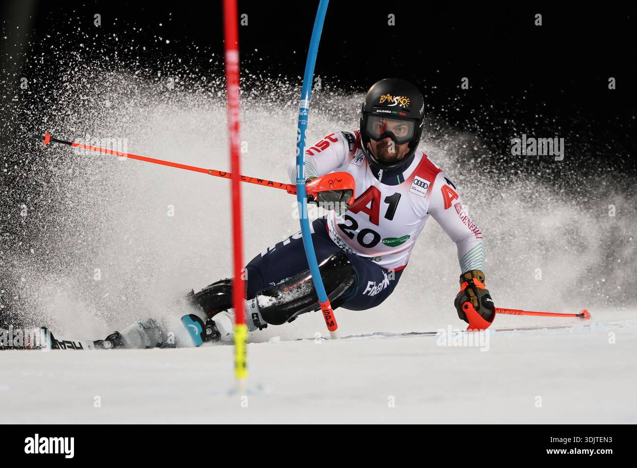 Bulgaria's Albert Popov competes in an alpine ski, men's World Cup ...