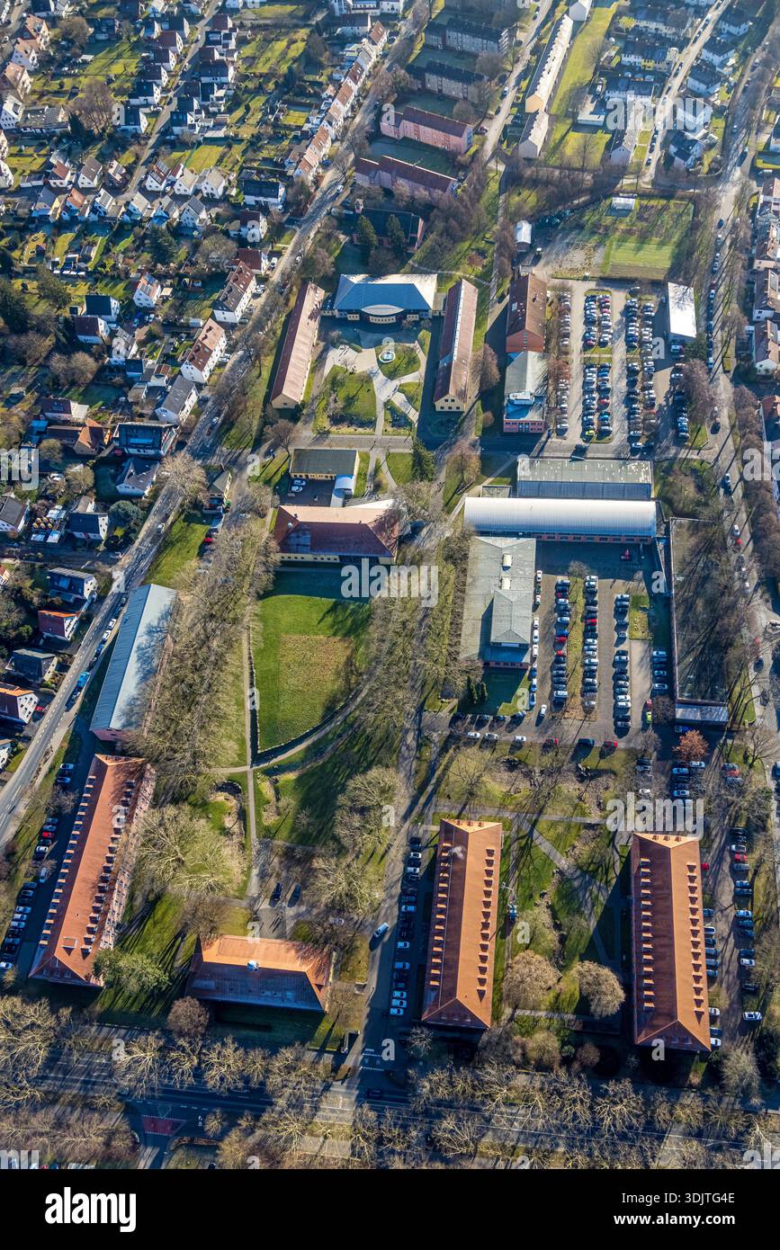 Luftbild, Fachhochschule Südwestfalen Campus, Soest, Südwestfalen ...