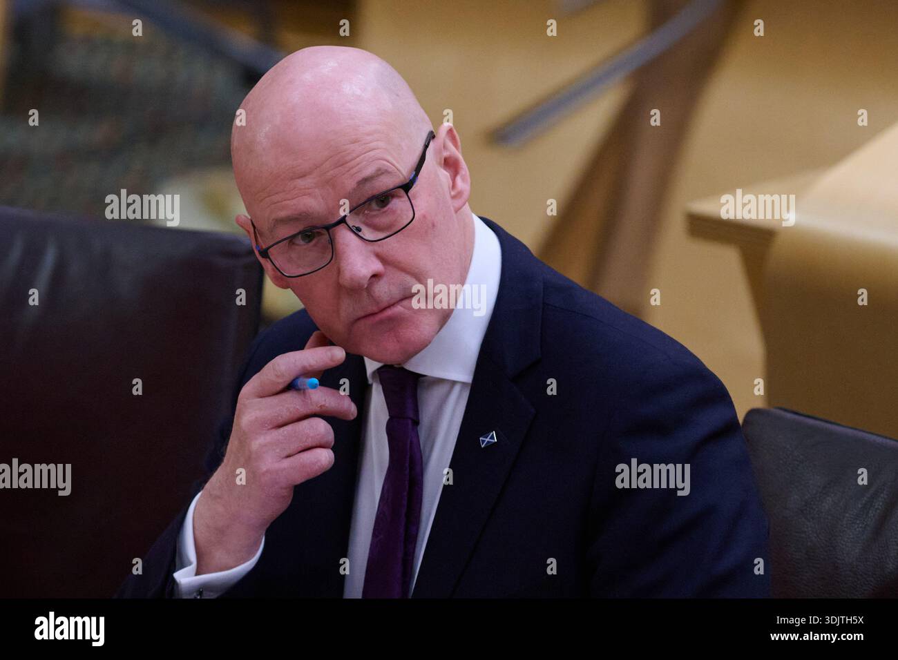 Edinburgh Scotland, UK 28 January 2026. First Minister John Swinney at ...