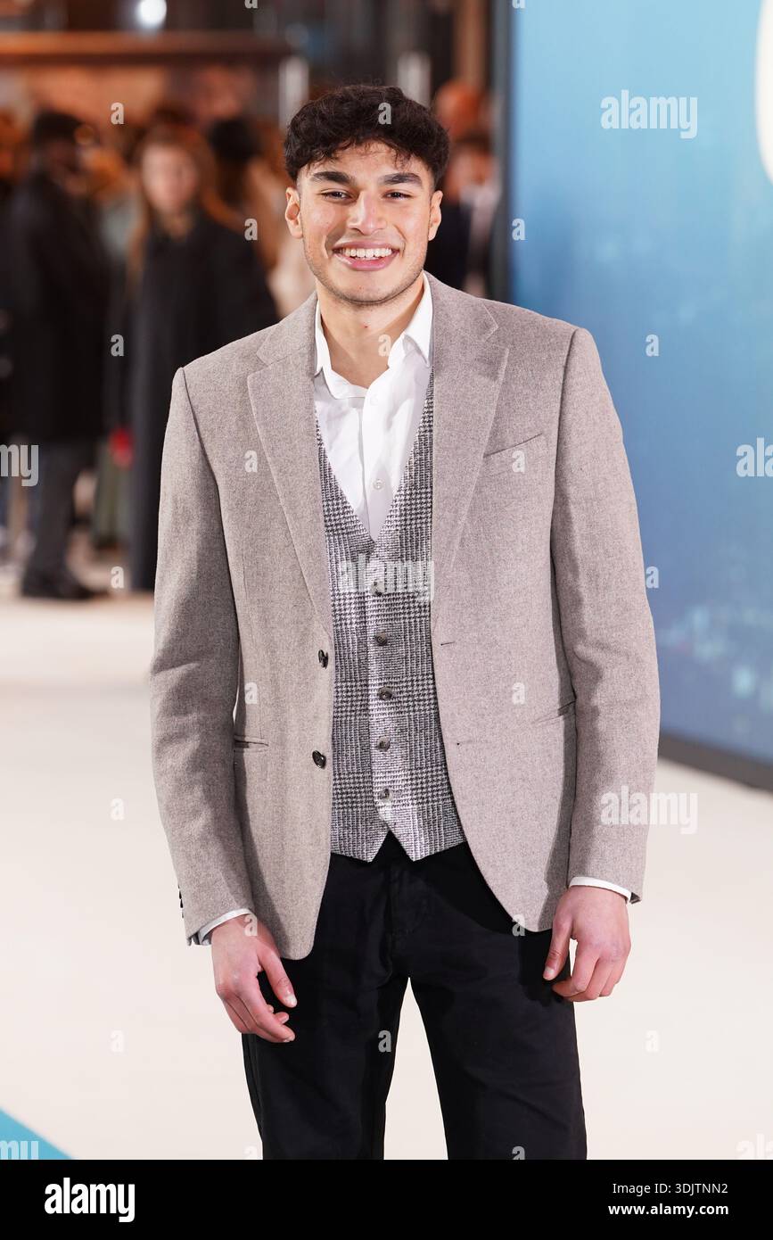 Faraaz Noor attending the Crime 101 UK gala screening at the Odeon Luxe ...