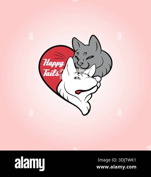 Cute tails Stock Vector Images - Alamy