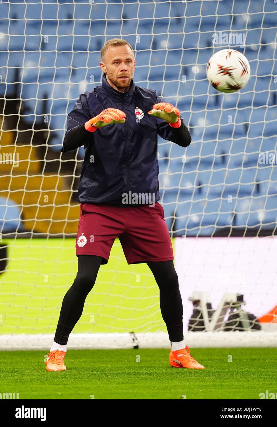 Red Bull Salzburg goalkeeper Alexander Schlager during a training ...
