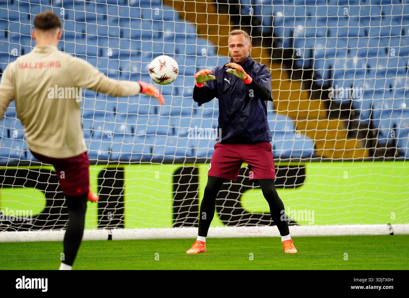 Red Bull Salzburg goalkeeper Alexander Schlager during a training ...