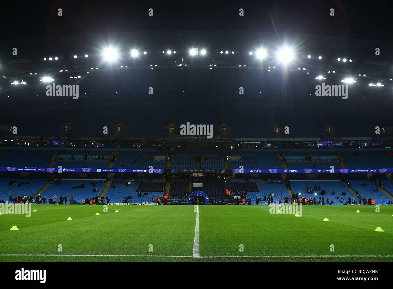 General View inside the Stadium during the Manchester City v ...