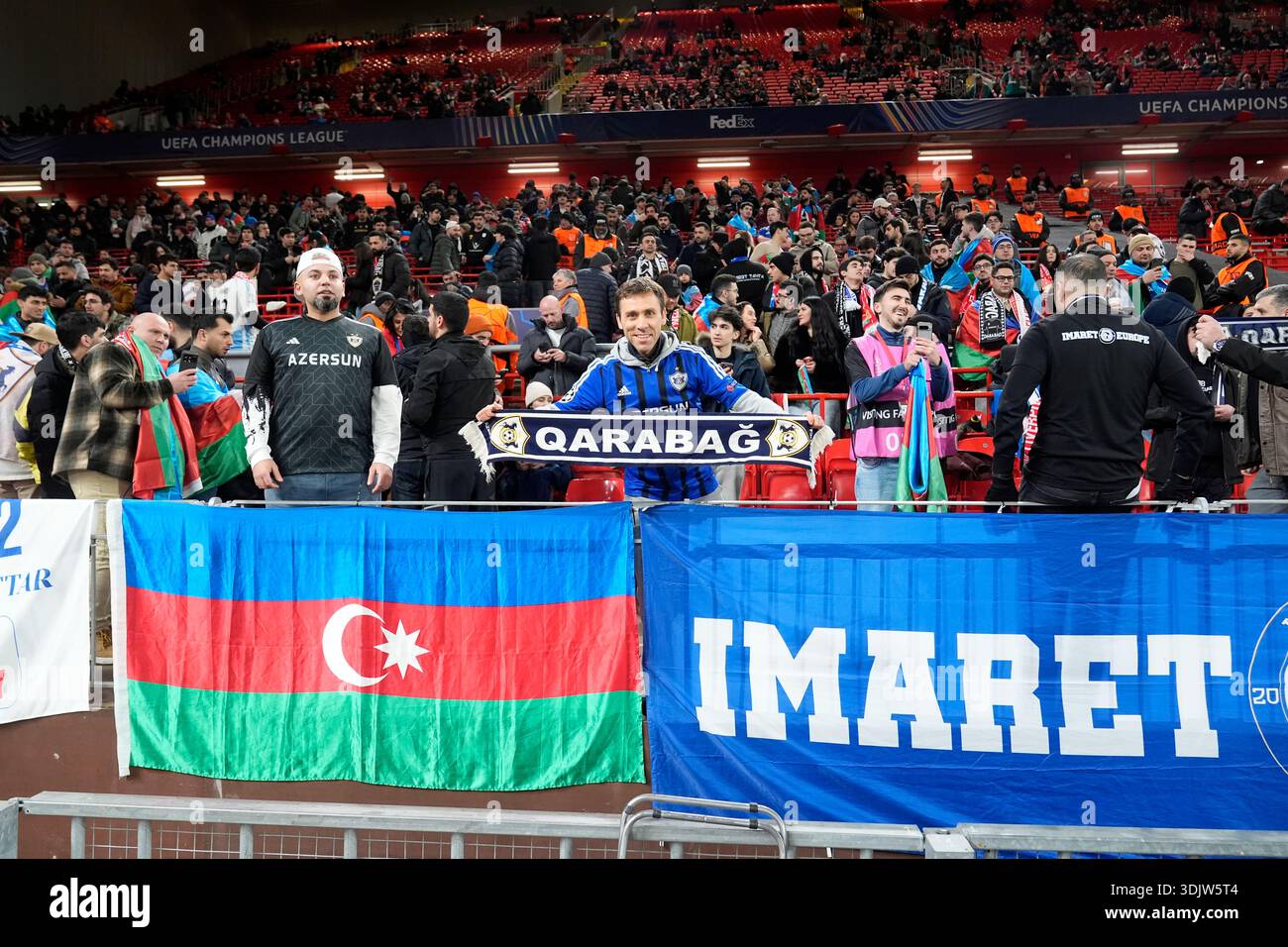 Qarabag fan before the UEFA Champions League, league phase match at ...