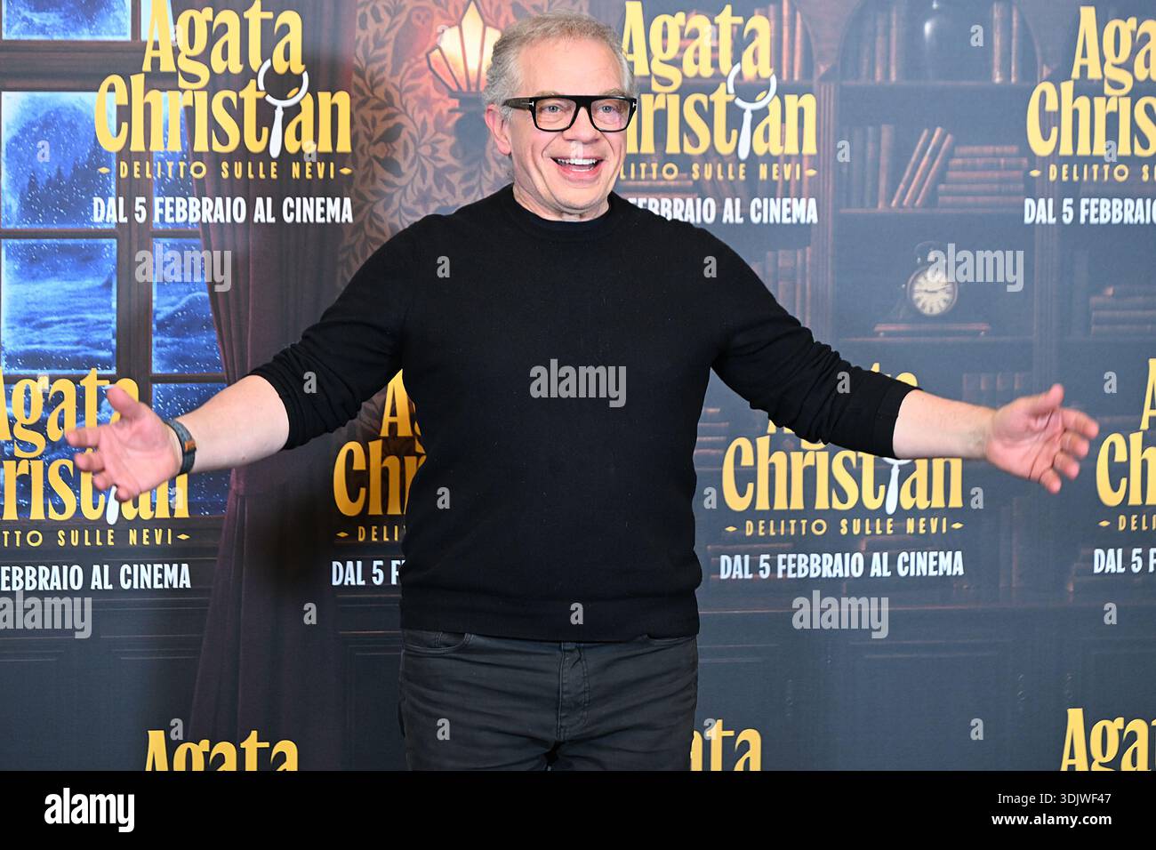 Marco Marzocca during Agata Christian movie photocall at Bernini ...