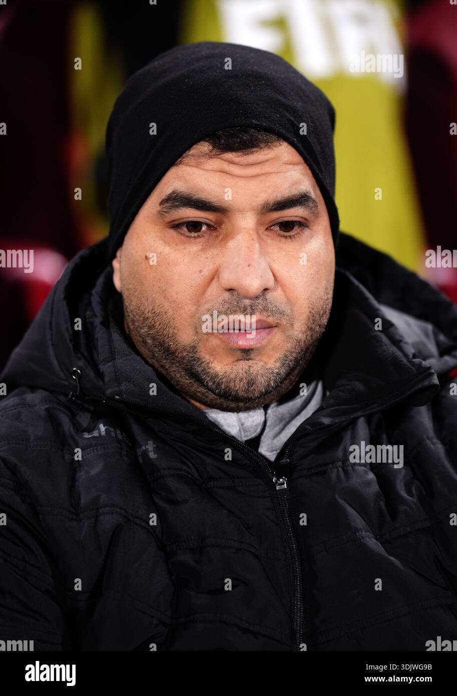 AS FAR Women manager Mohamed Amine Alioua before the FIFA Women's ...