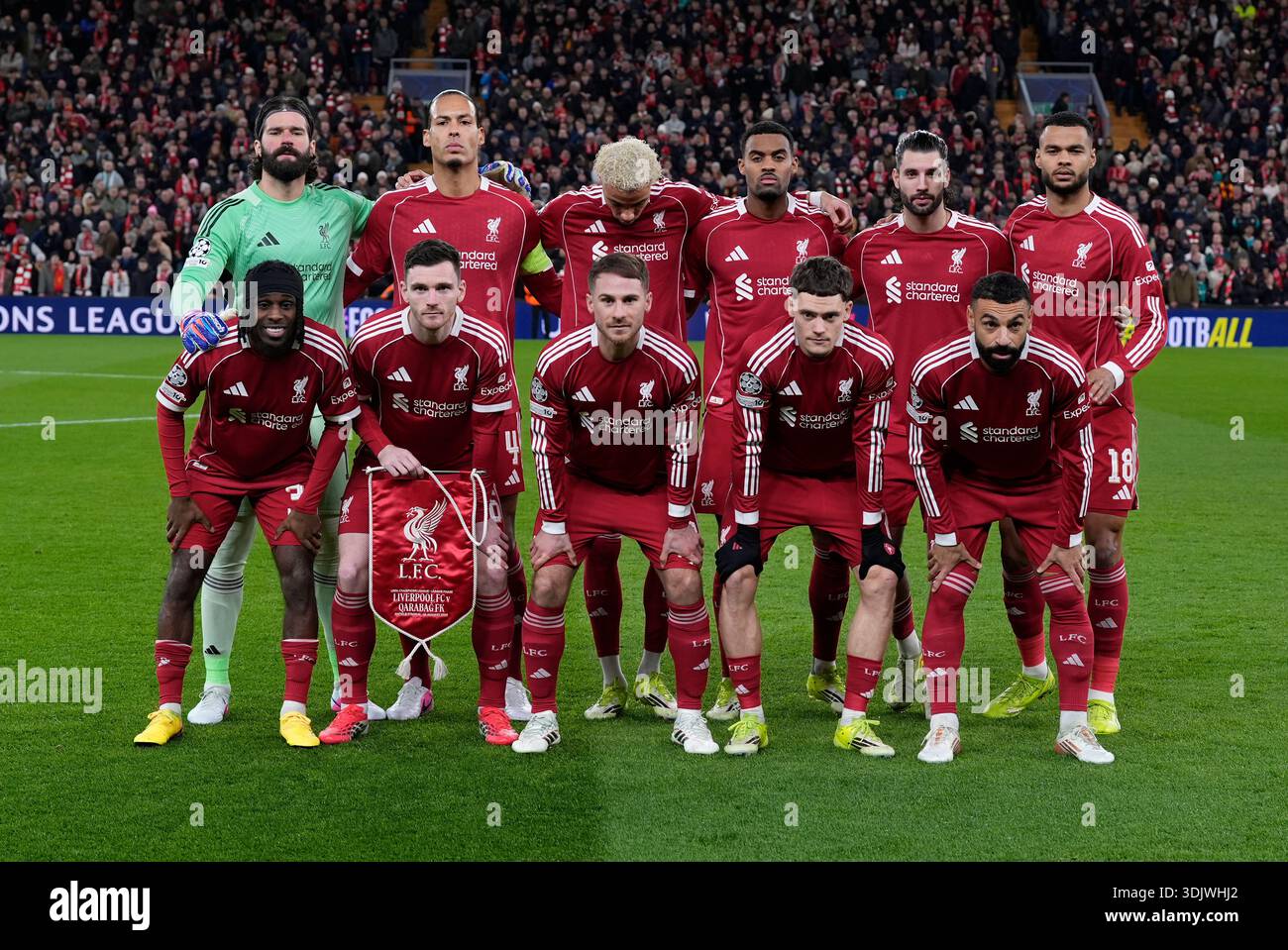 Liverpool team group picture before the UEFA Champions League, league ...