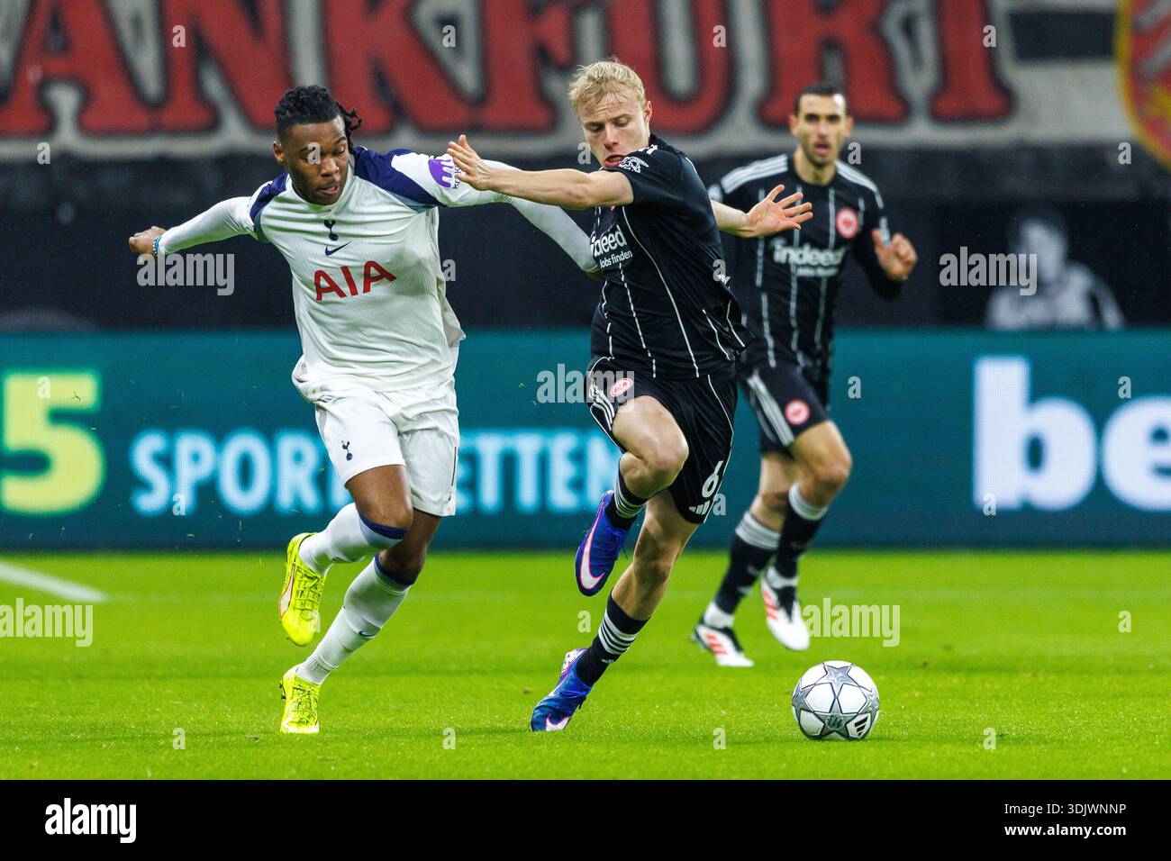 FRANKFURT, GERMANY - JANUARY 28: Destiny Udogie (Tottenham Hotspur, 13 ...