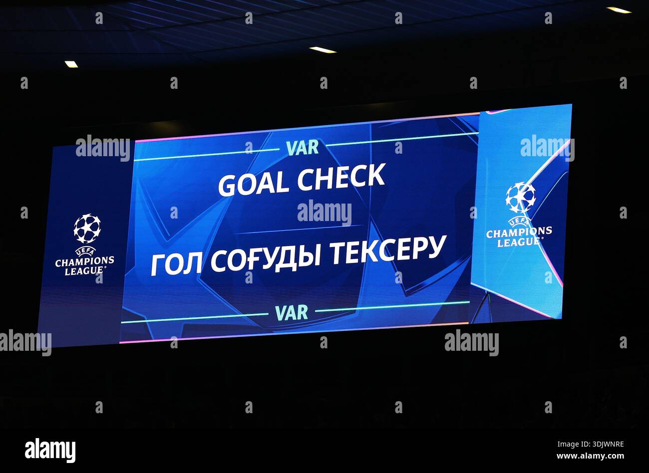 London, England, 28th January 2026. VAR goal check announced during the ...