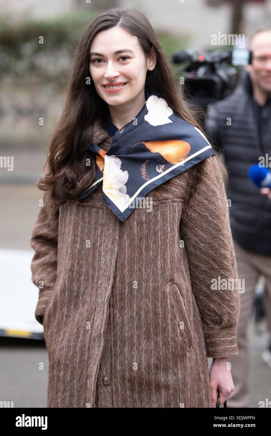 Sanija Ameti, a Swiss politician, arrives at the Zurich District Court ...