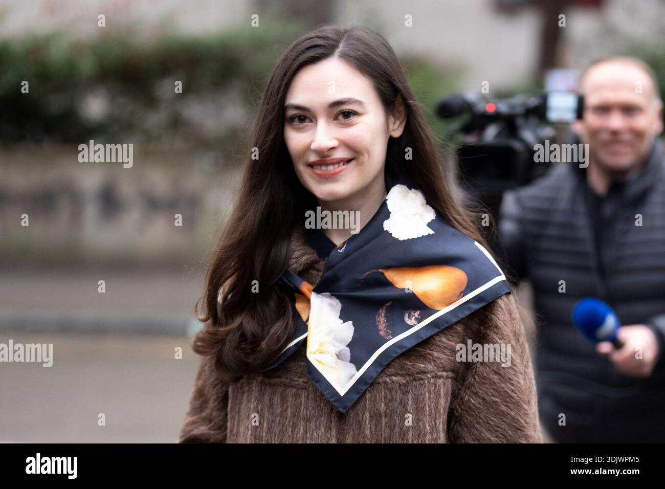 Sanija Ameti, a Swiss politician, arrives at the Zurich District Court ...