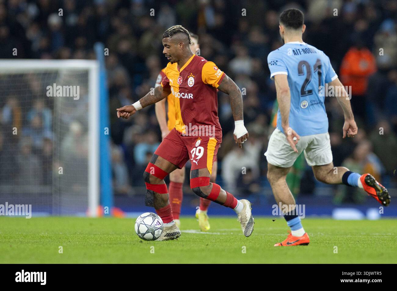 Mario Lemina #99 of Galatasaray in action during the UEFA Champions ...