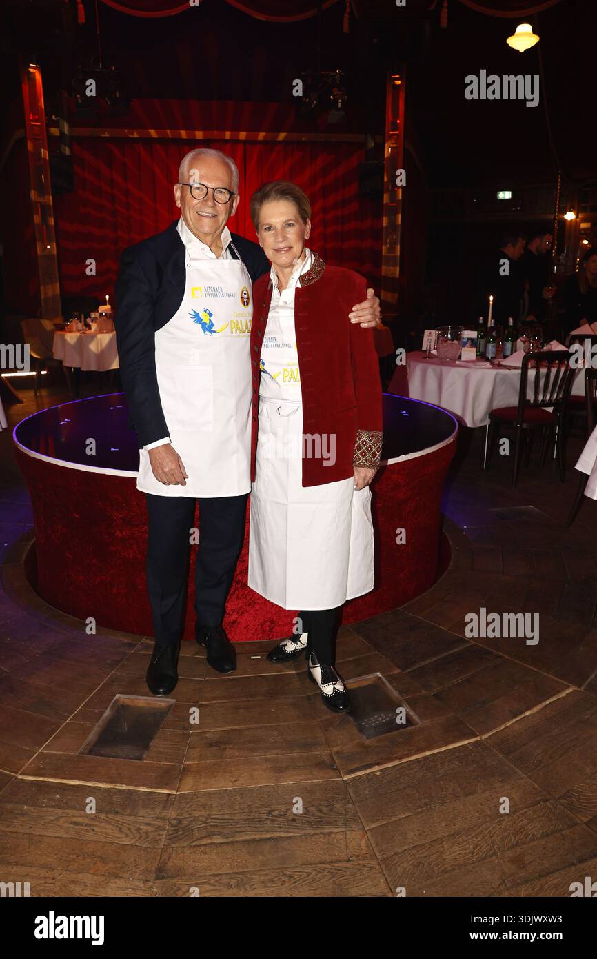 Ruediger Grube and Cornelia Poletto during the Poletto Palazzo Charity ...