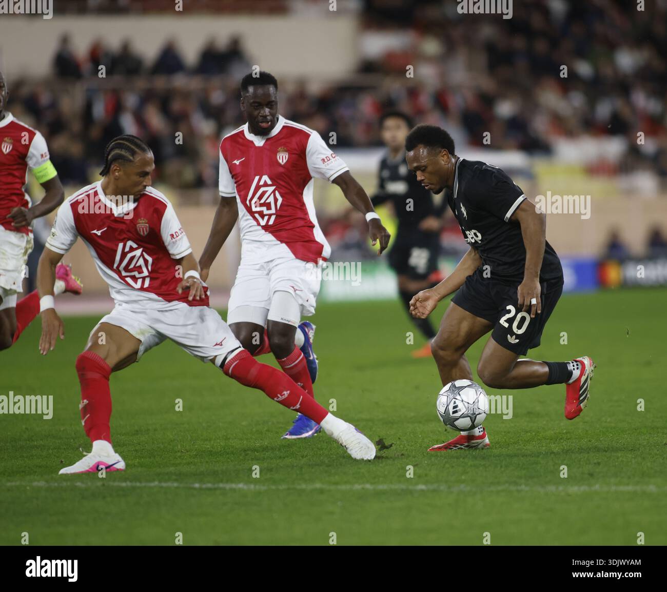 Lois Openda of Juventus FC and Thilo Kehrer of AS Monacoduring the Uefa ...