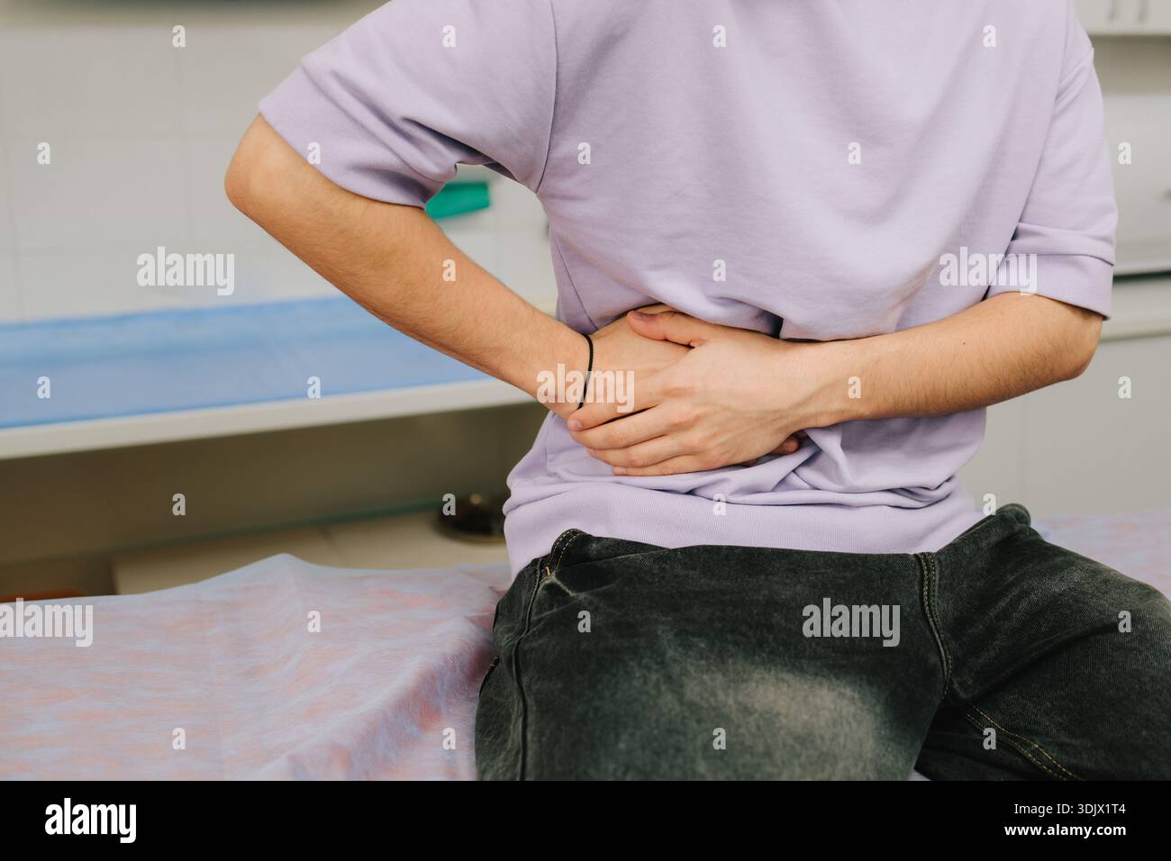 Flank pain male patient during urology visit suspected urinary tract ...